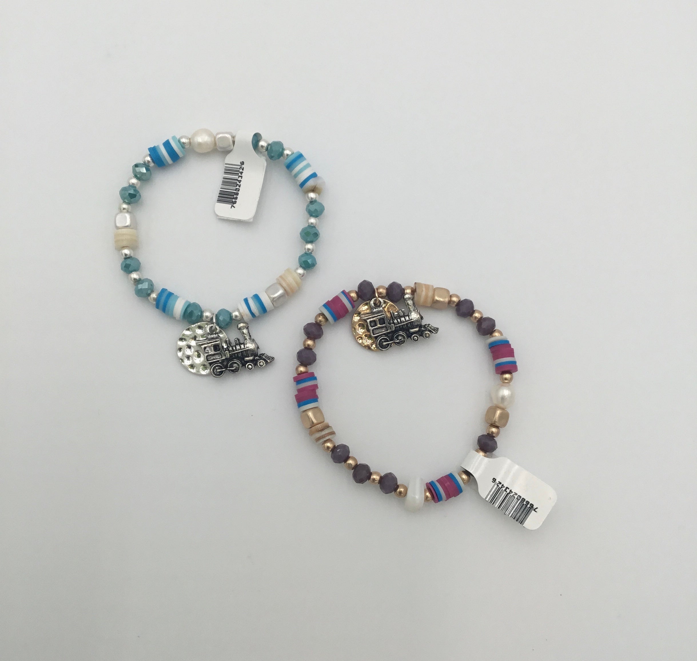 Mother Of Pearl Train Bracelet | Maine Narrow Gauge Railroad Co. & Museum